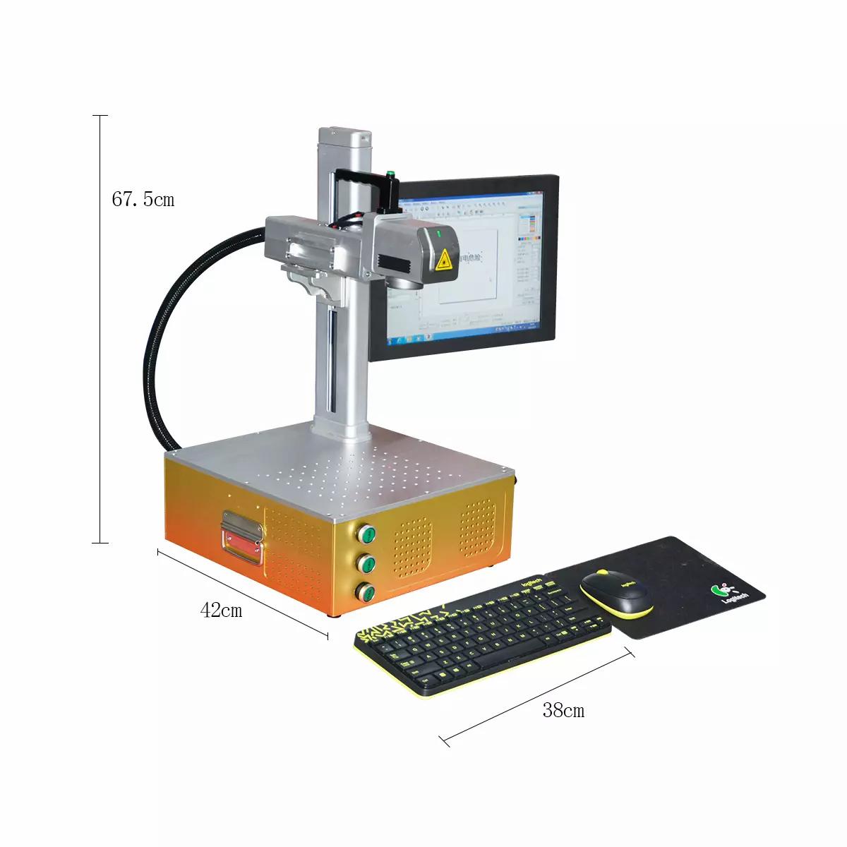 Portable Mini Fiber Laser Marking Machine Cabinet Frame for Desk style ...